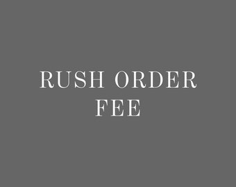 Rush Order Fee - Etsy