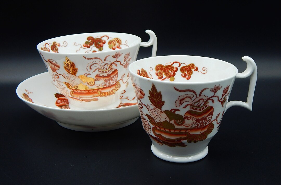 A Spode 'bowpot' Pattern 1869 Tea, Coffee Cup and Saucer - Etsy