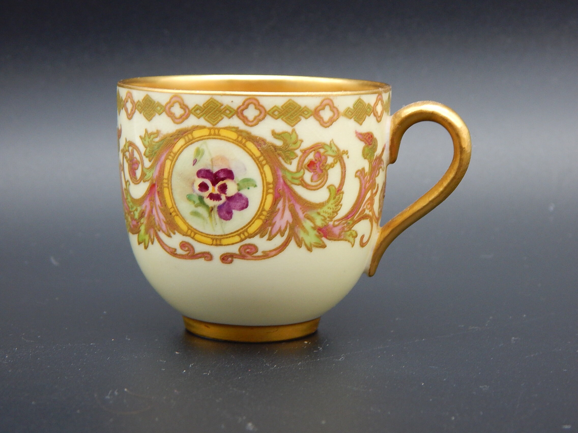 A Royal Worcester Porcelain Cabinet Cup and Saucer Duo | Etsy