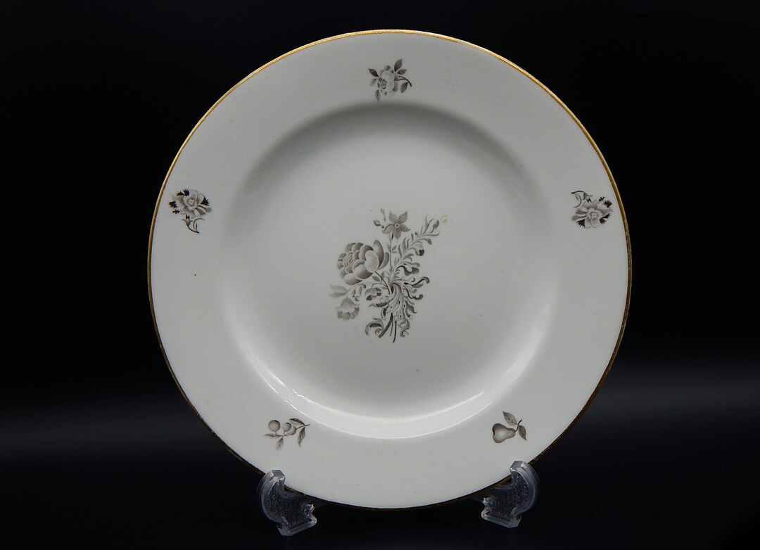 An Early Spode Pattern '500' Bat Printed Plate A - Etsy