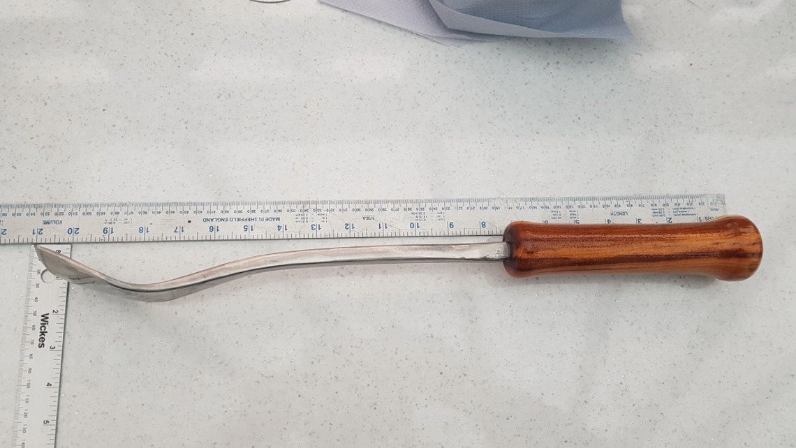 Large hand forged swan necked gouge made to order | Etsy