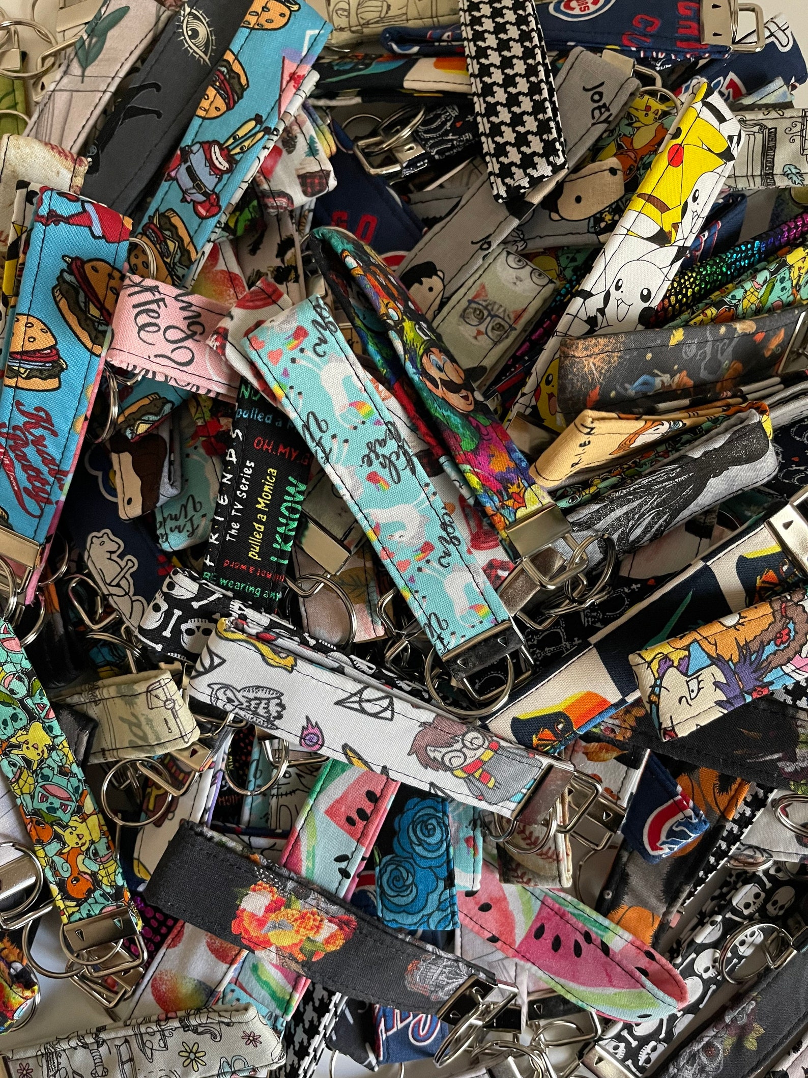 Key Fob Wristlets Fabric Wristlets - Etsy