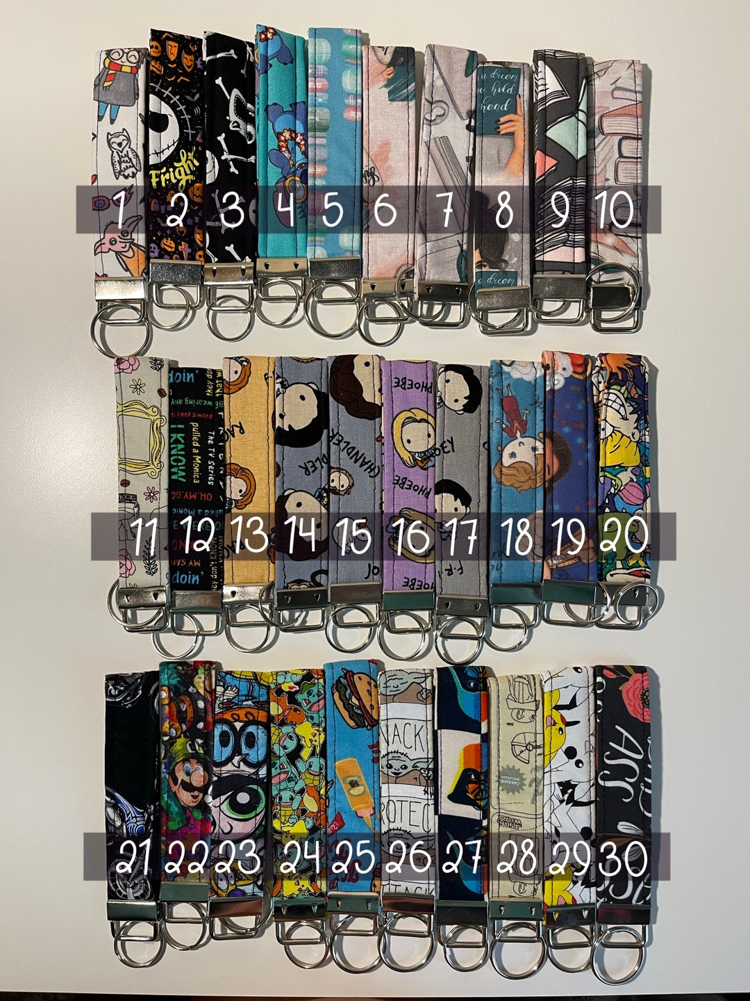 Key Fob Wristlets || Fabric Wristlets - Etsy