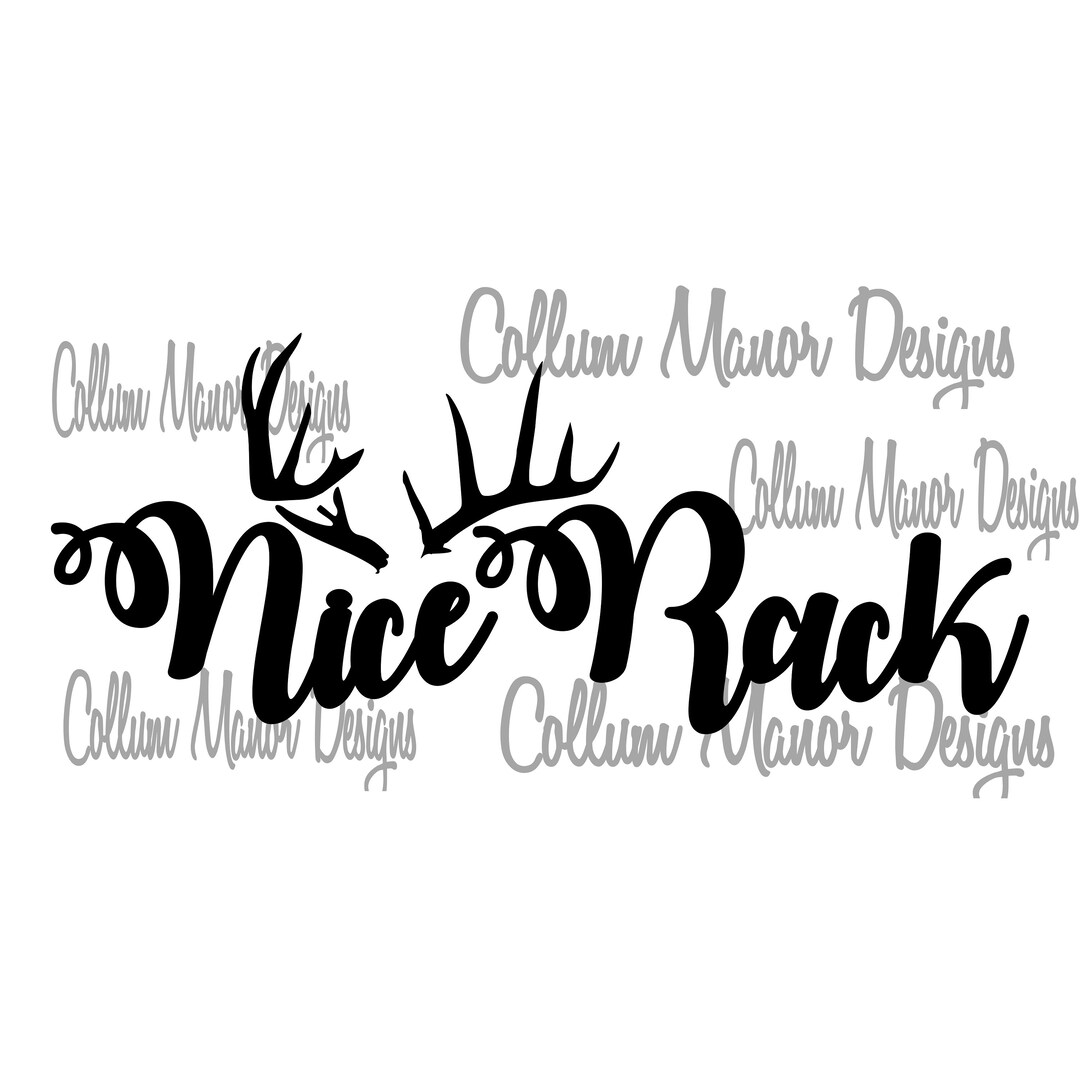 Nice Rack Whitetail Buck SVG, PNG, PDF Cut File, Silhouette Image ...