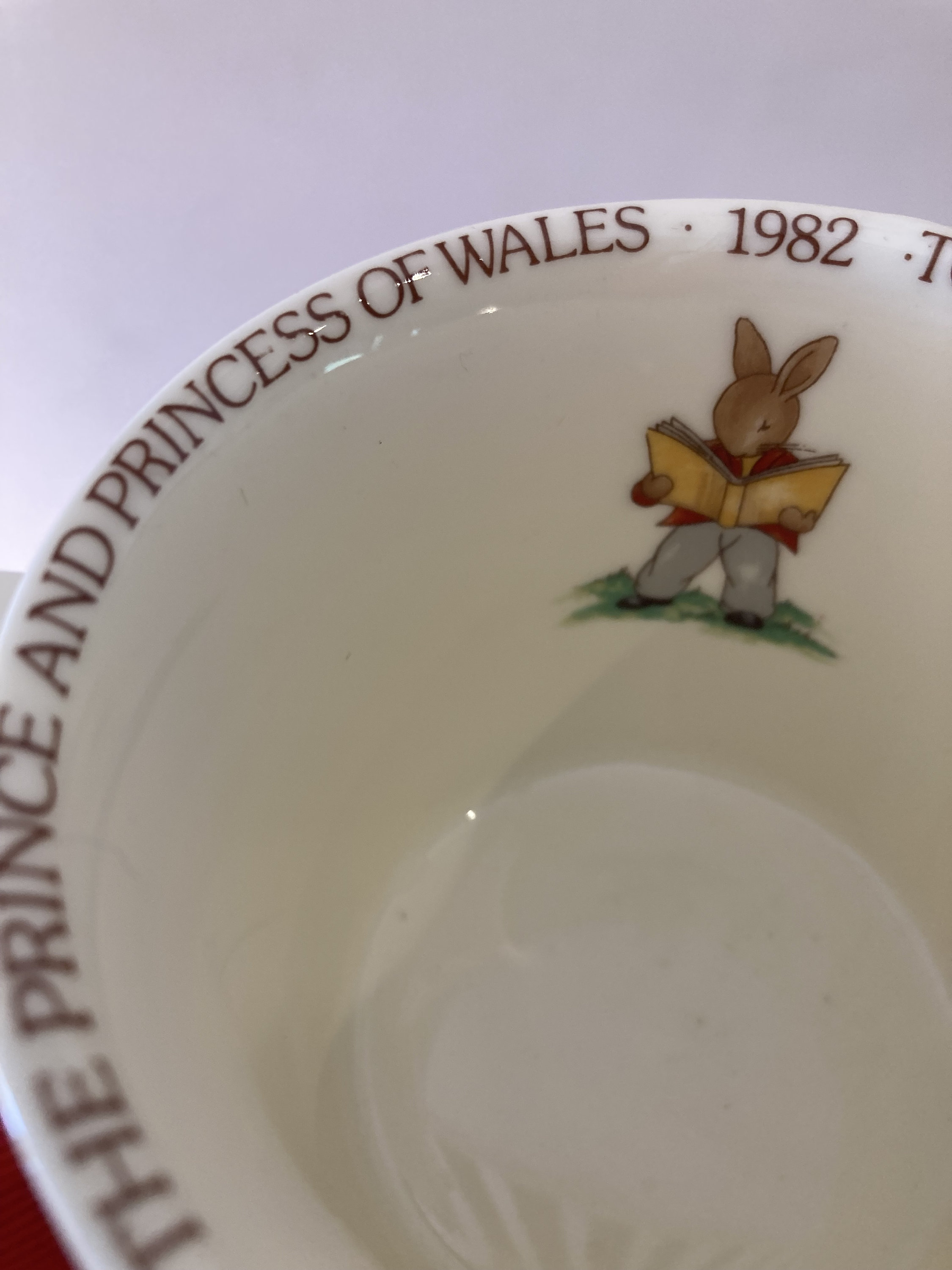 Prince William Memorabilia, Bunnykins 1982 Mug, Rare Christening Gift ...