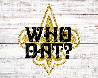 Who dat svg | Etsy