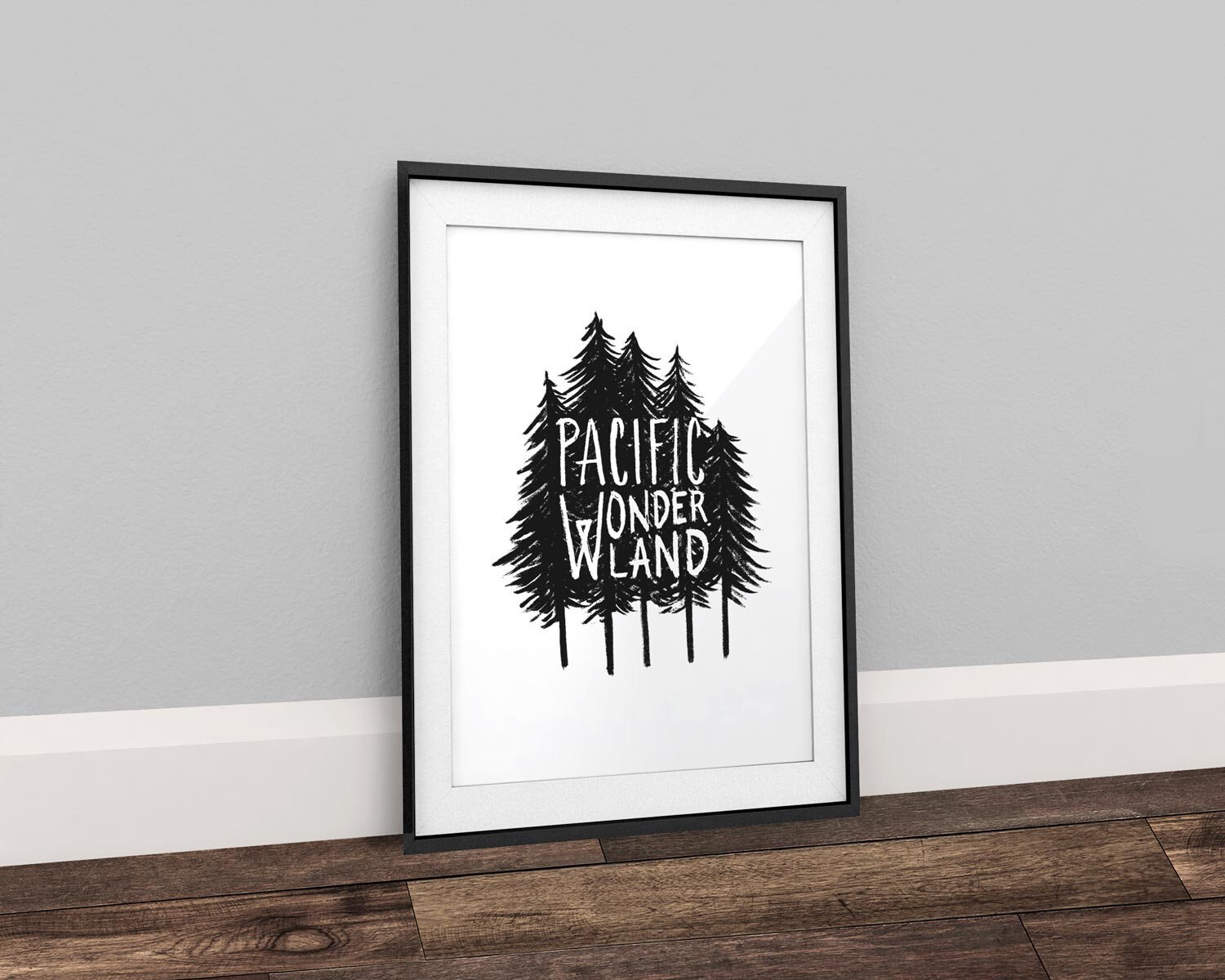 Pacific Wonderland Print Oregon Washington Pacific | Etsy