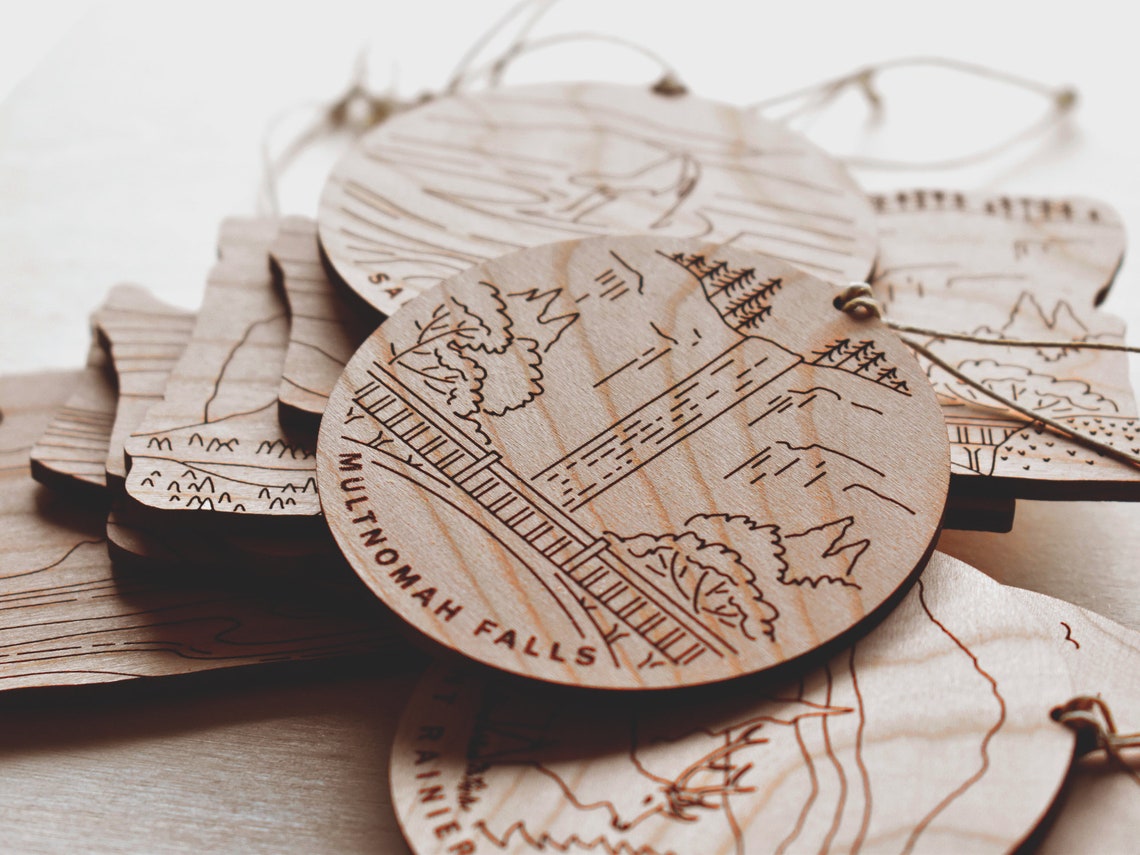 Mt Baker Christmas Ornament Bellingham WA Washington Gift | Etsy