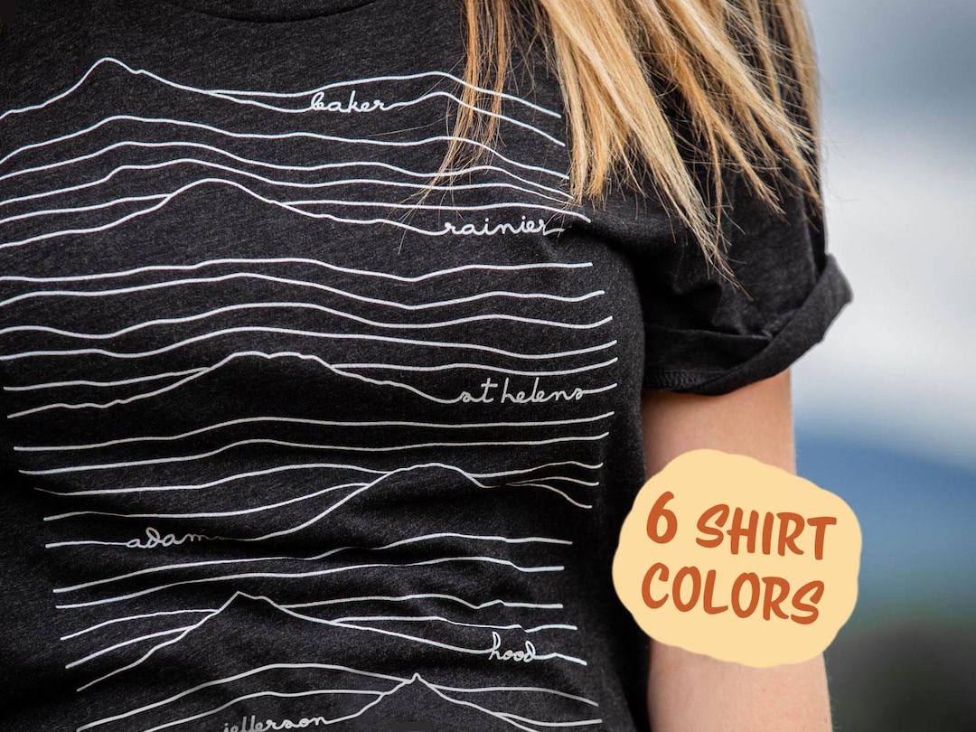 Cascade Mountain Range Tshirt - Premium Triblend Tee - Oregon ...