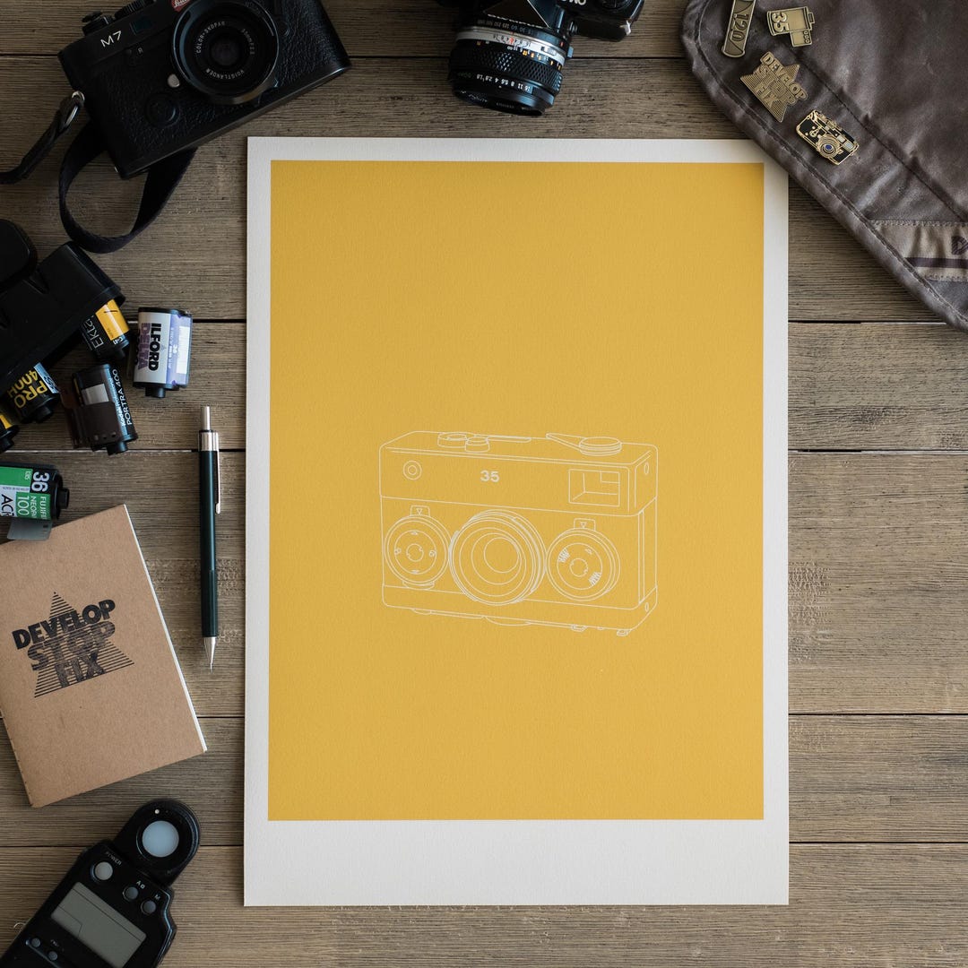 FILM CAMERA PRINT - Rollei Compact 35mm Camera Wall Art, Photography ...