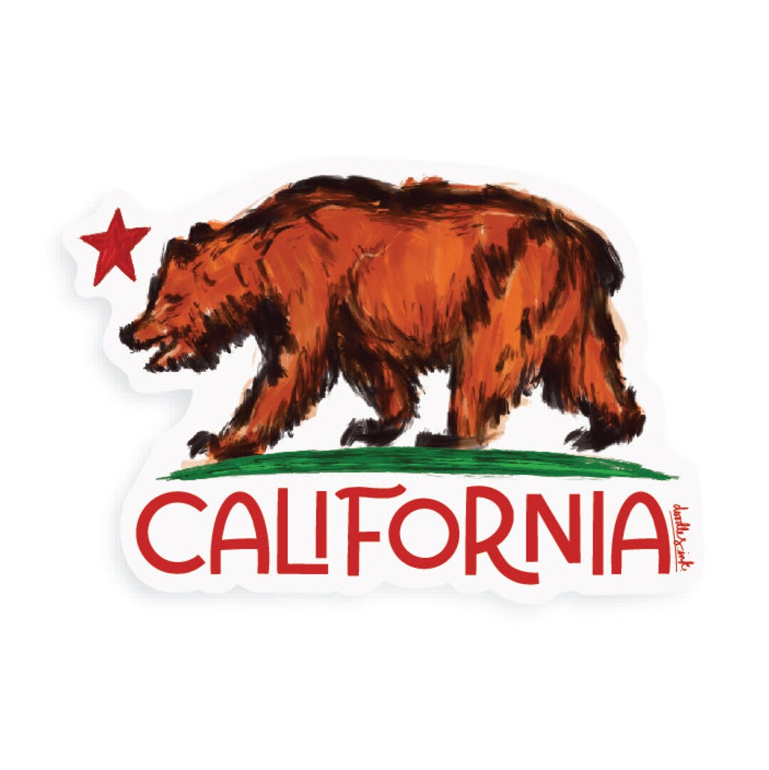 California Bear Sticker, California Republic, Decal, California ...
