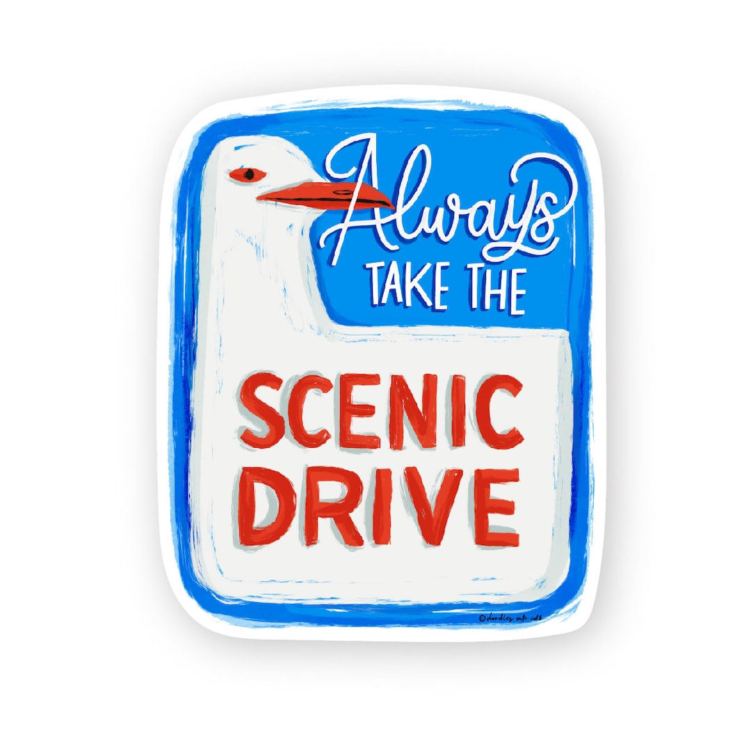 Scenic Drive Sticker Set: Weatherproof Vinyl Decal, San Francisco Sign ...