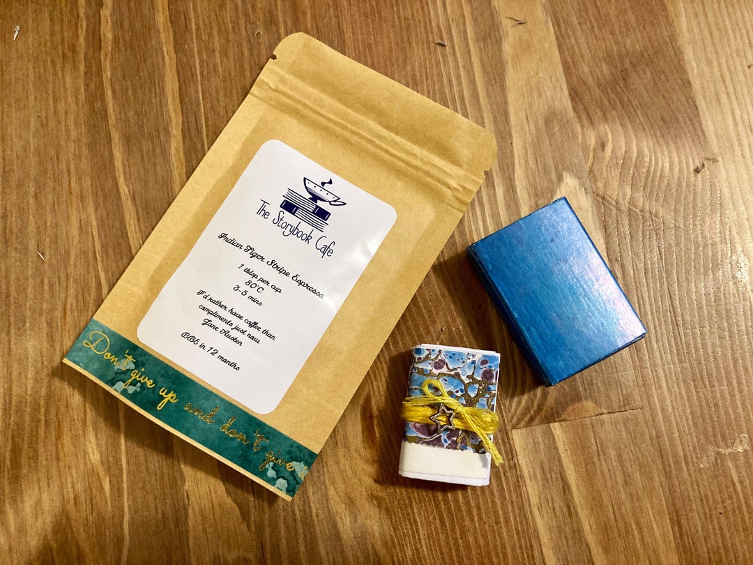 Custom Original Short Story Origami Mini Book and Tea/coffee Taster - Etsy