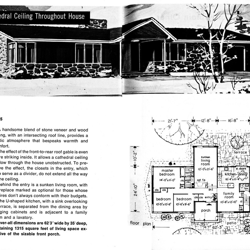 1970s House Plans - Etsy