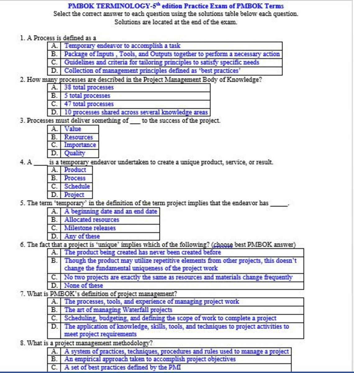 PMP® Practice Exam: the Complete PM Assistant Series of PMBOK ...