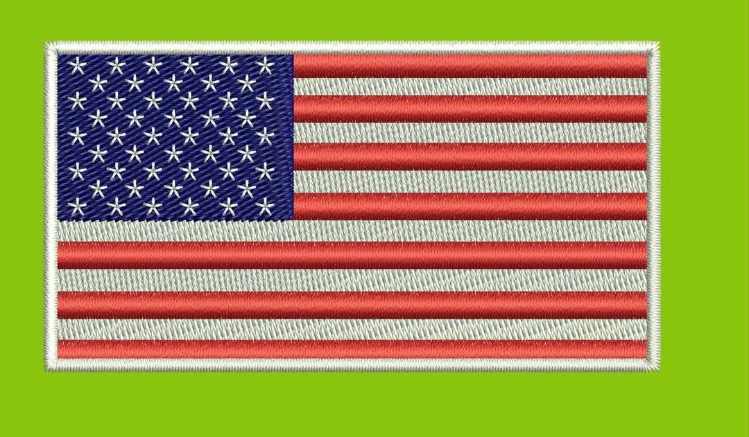 Digitized Usa Flag 3 Sizes - Etsy
