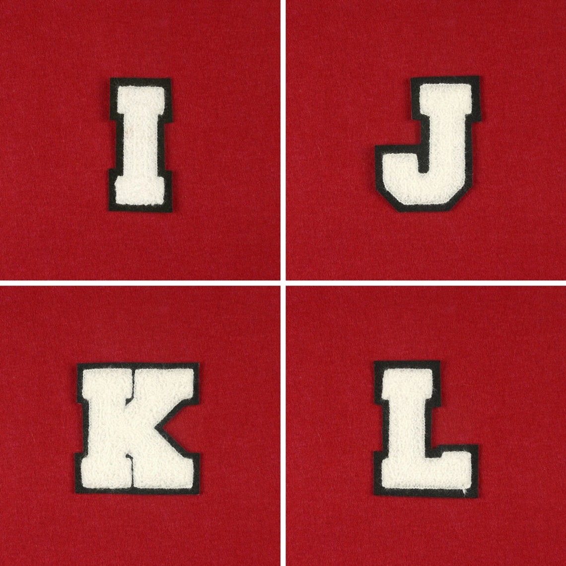LARGE Varsity Letter Chenille Felt Patch 4.5 White/ - Etsy