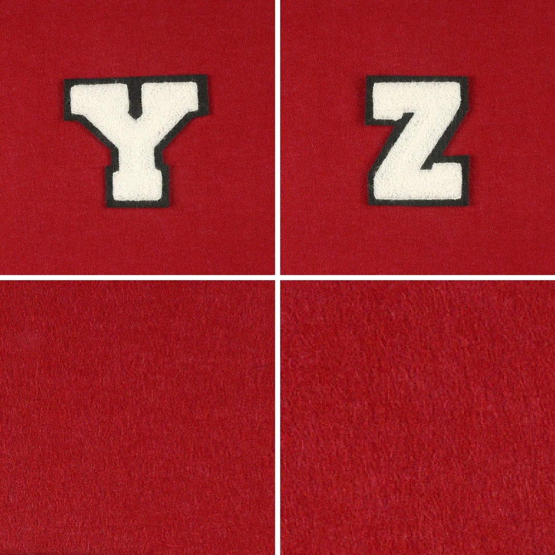LARGE Varsity Letter Chenille Felt Patch 4.5 White/ | Etsy