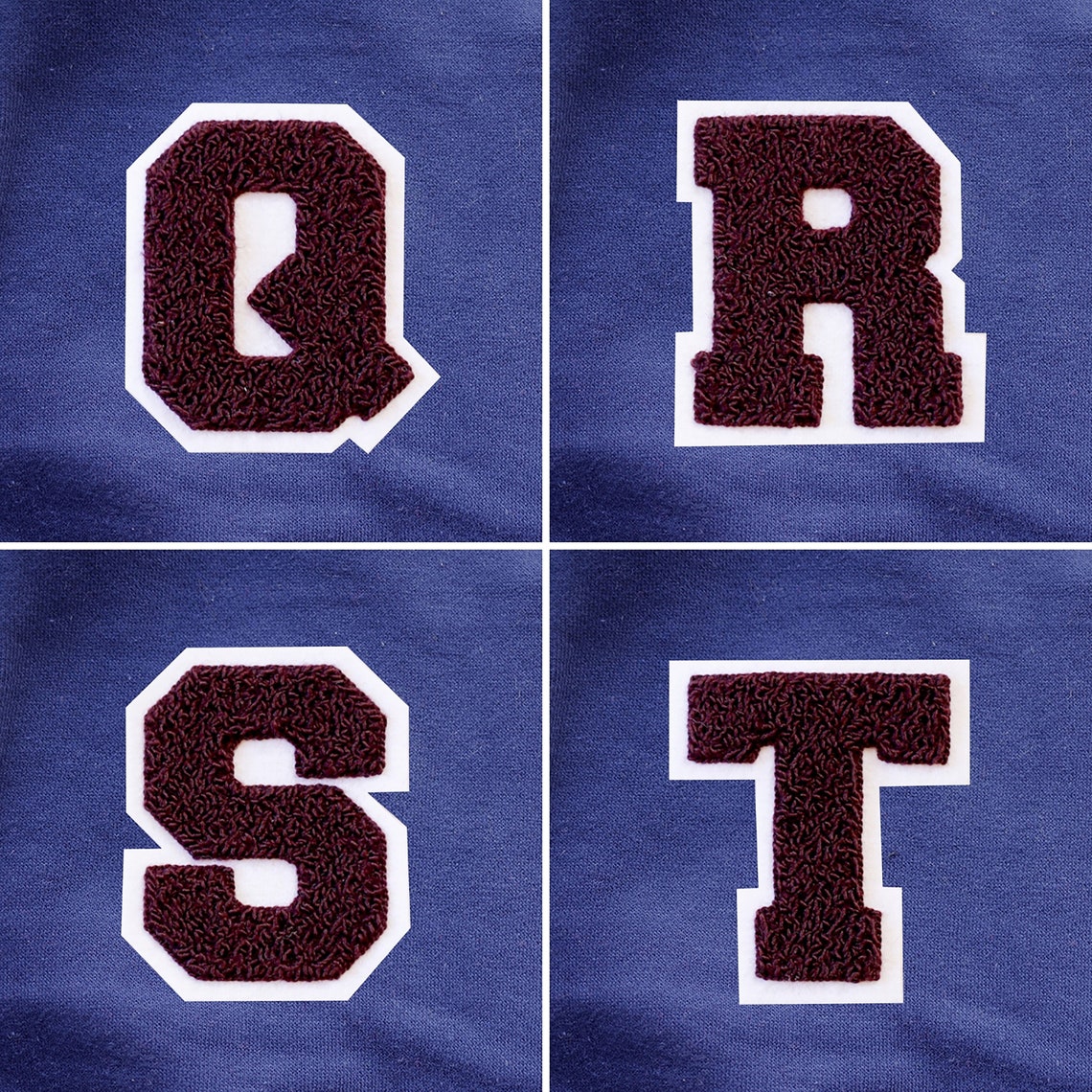 MEDIUM Varsity Letter Chenille Felt Patch 3.5 Maroon | Etsy