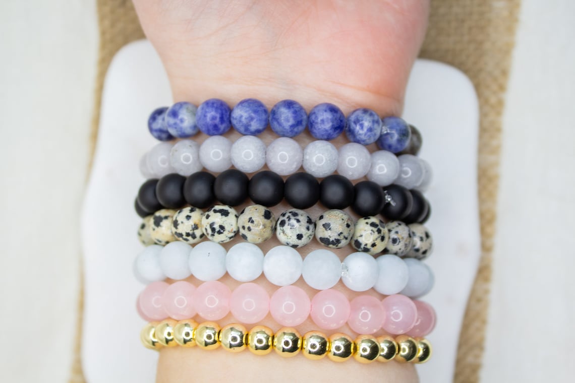 Beaded Bracelet Name Personalized Bracelet Beads Name | Etsy