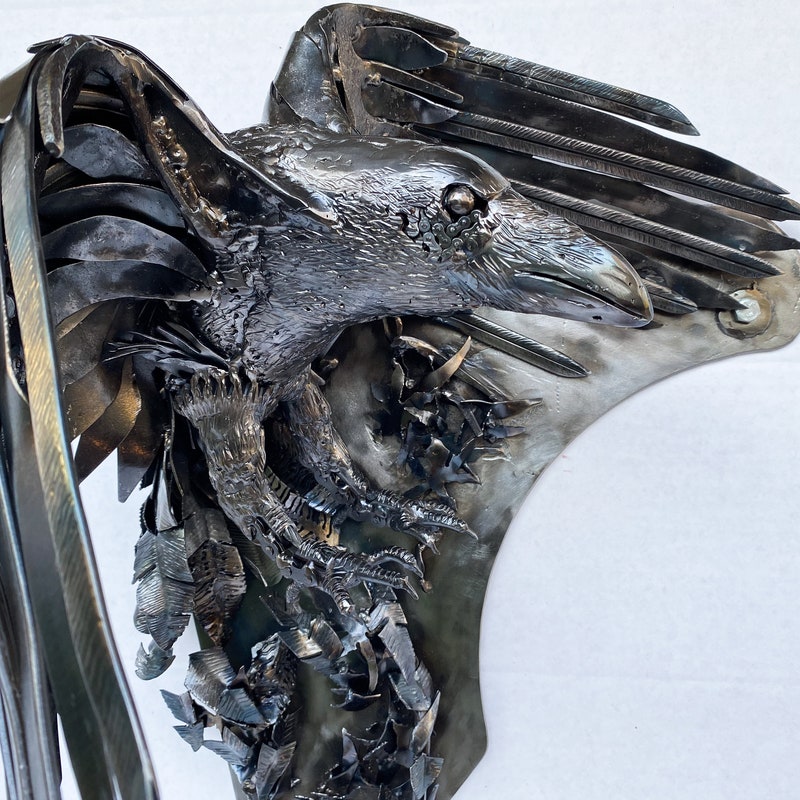 Metal Raven - Etsy