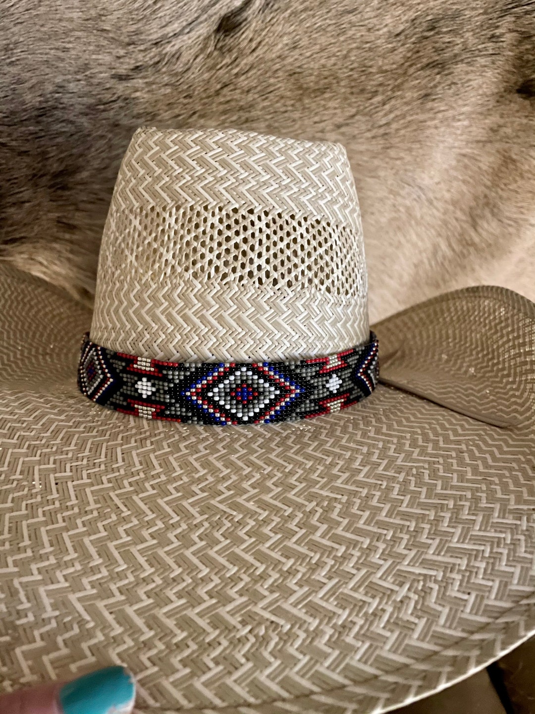 Diamond Aztec Hat Band #71 - Etsy