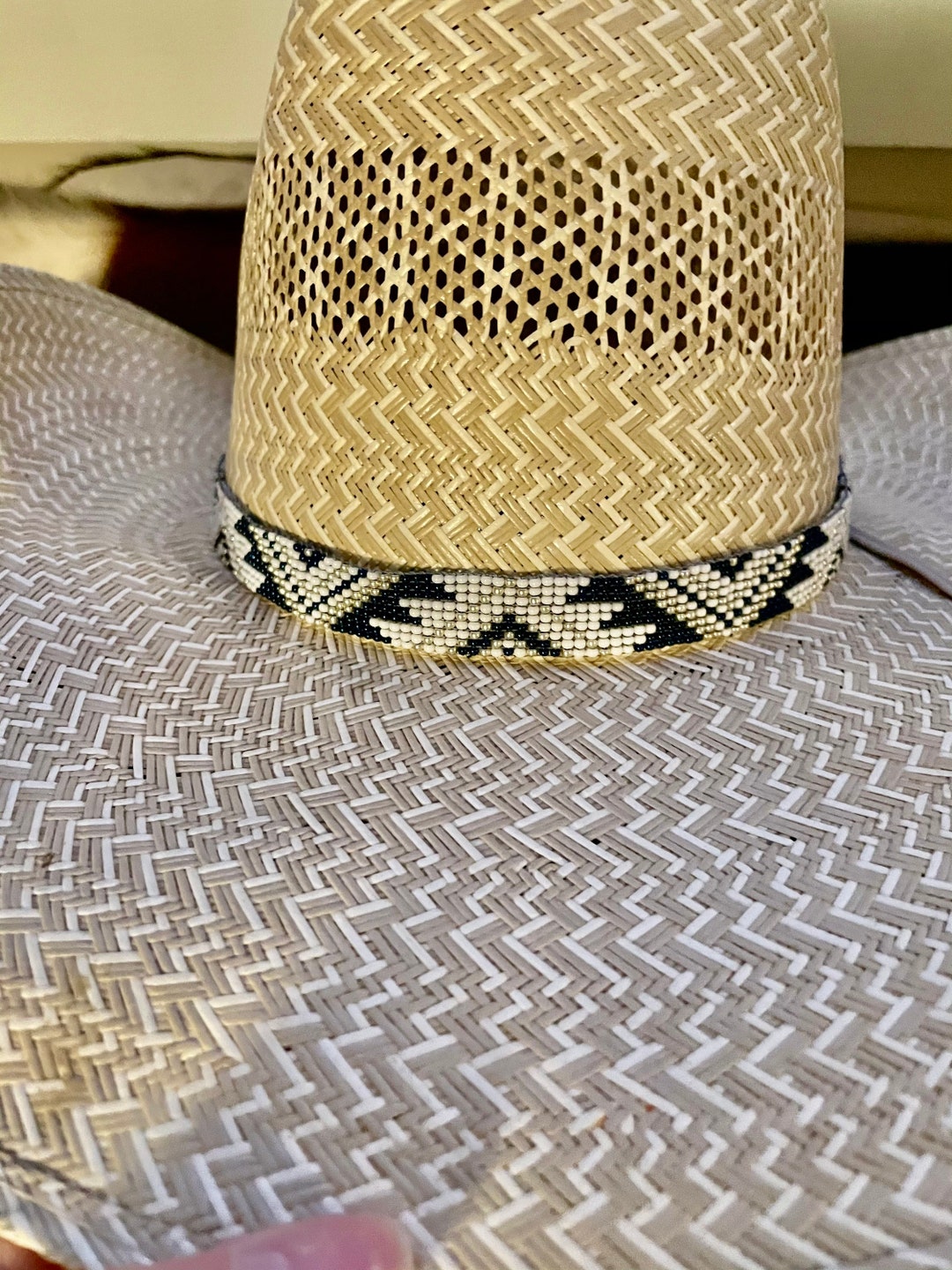 Dark Blue Aztec Hat Band #17 - Etsy