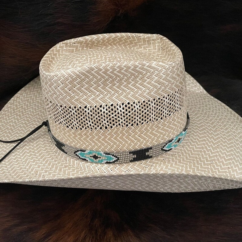 Beaded Hat Band - Etsy
