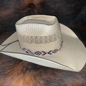 Tan Aztec Hat Band 7/8 Wide - Etsy