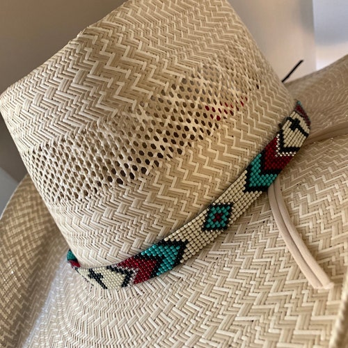 Cream Cross Diamond Hat Band 5/8 Wide | Etsy