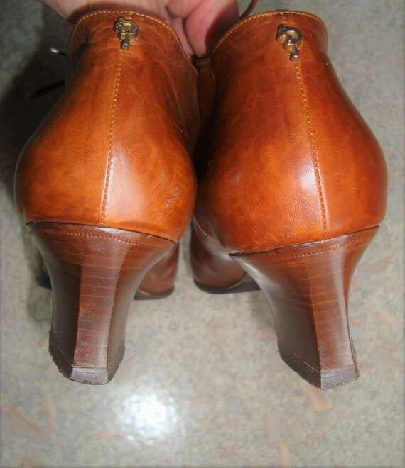 Chaussures Femme Soulier Pollini Vintage cuir Marron … - Gem