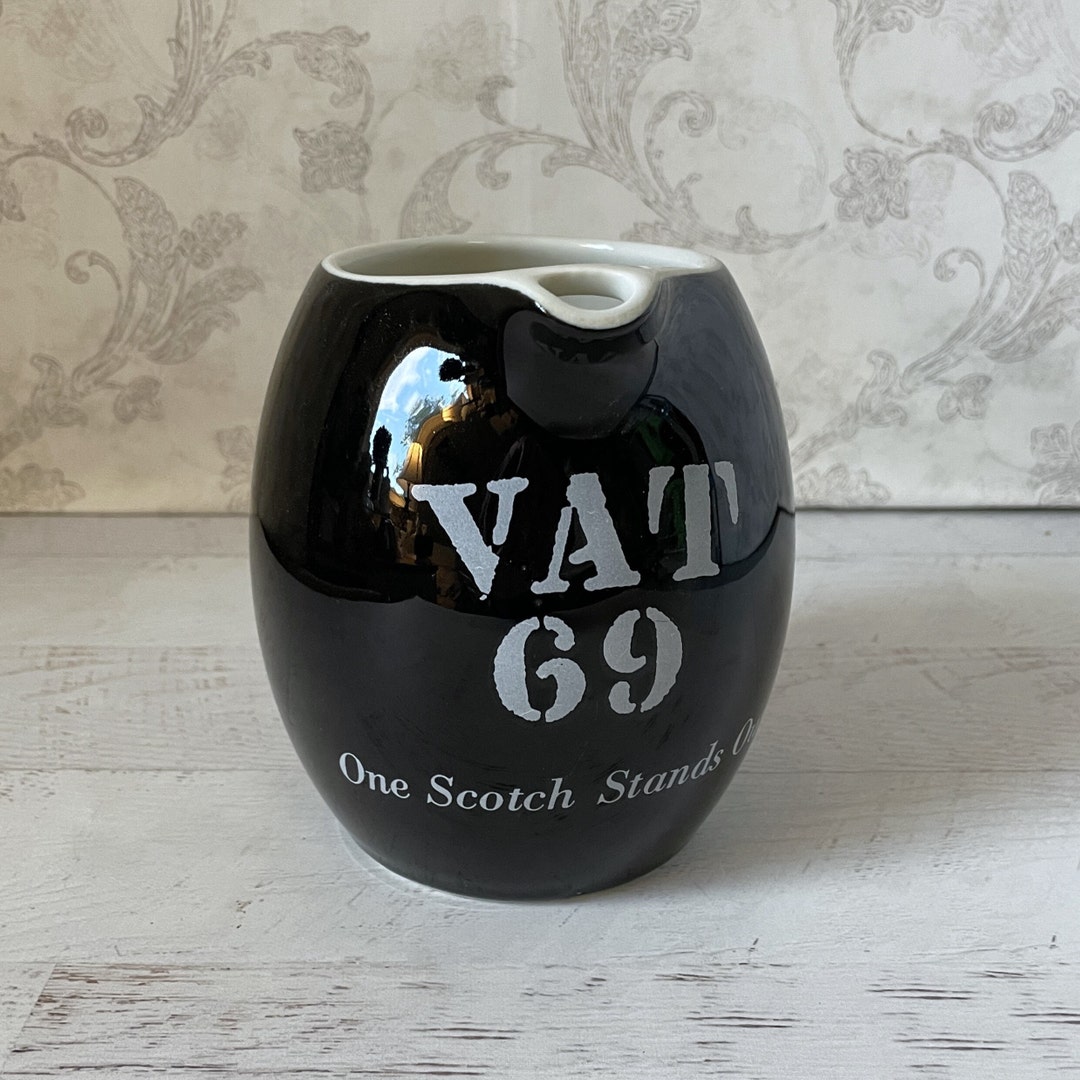 Vintage Vat 69 Bar Pitcher, One Scotch Stands Out Advertising Pitcher ...