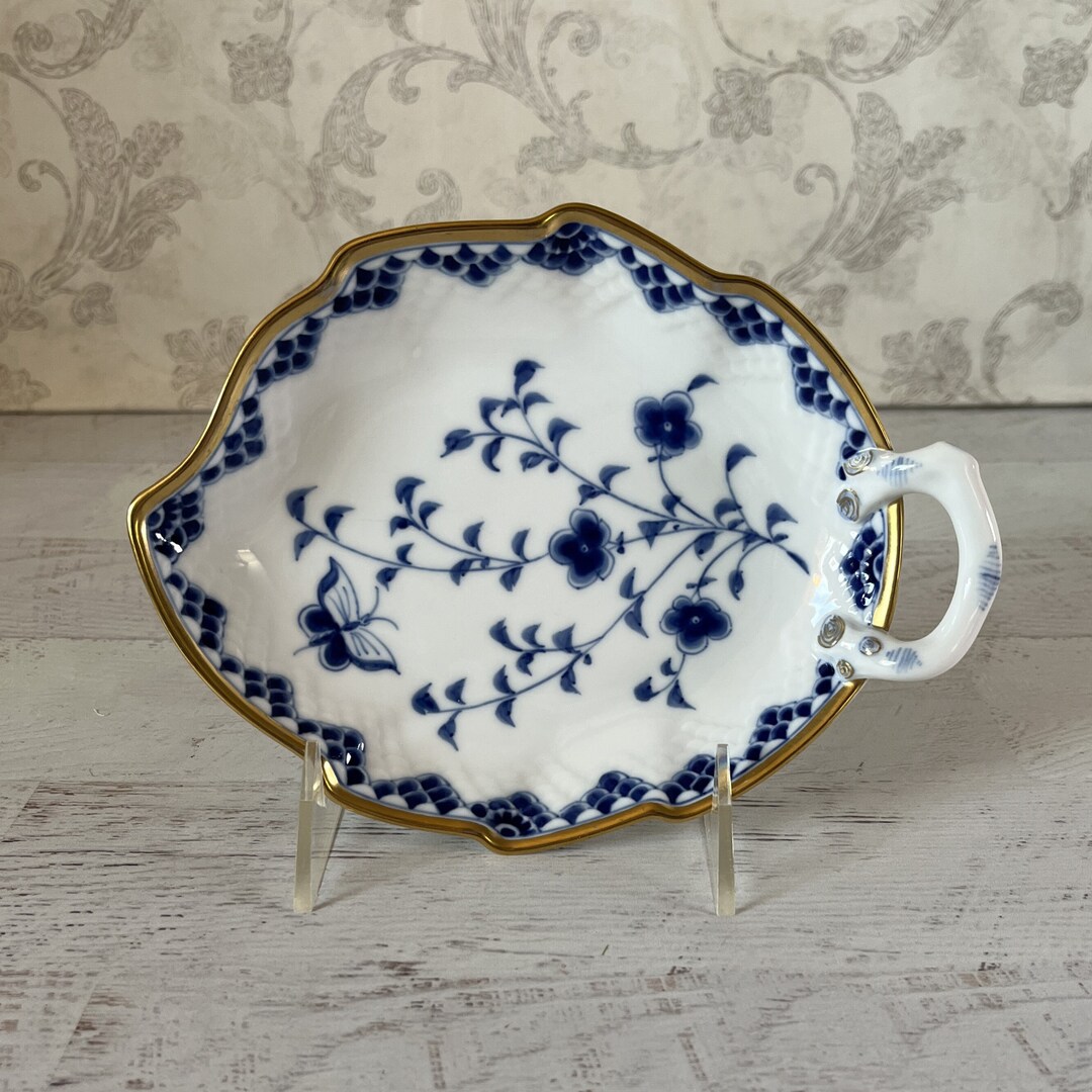 Bing and Grondahl Leaf Shape Pickle Dish, Dickens Butterfly No. 198 - Etsy