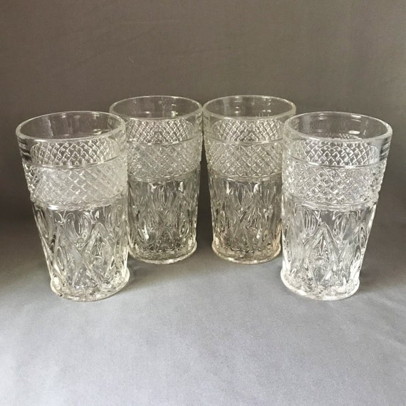 Set of 4 Cape Cod Tumblers 10 Oz Vintage Ice Tea Glasses - Etsy