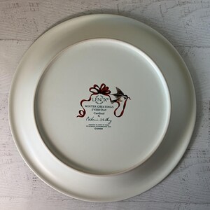 Lenox Cardinal Dinner Plate, Winter Greetings Everyday, Replacement ...