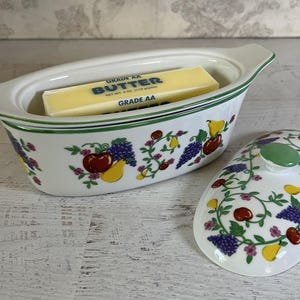 Vintage Butter Boat With Water Reservoir, Cook Street Covered Butter ...