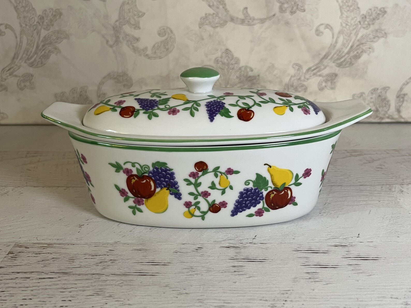Vintage Butter Boat With Water Reservoir, Cook Street Covered Butter ...