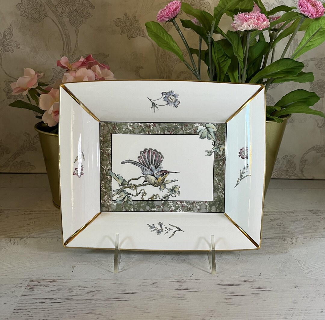 Wedgwood Humming Bird Tray, Decorative Rectangular Plate - Etsy