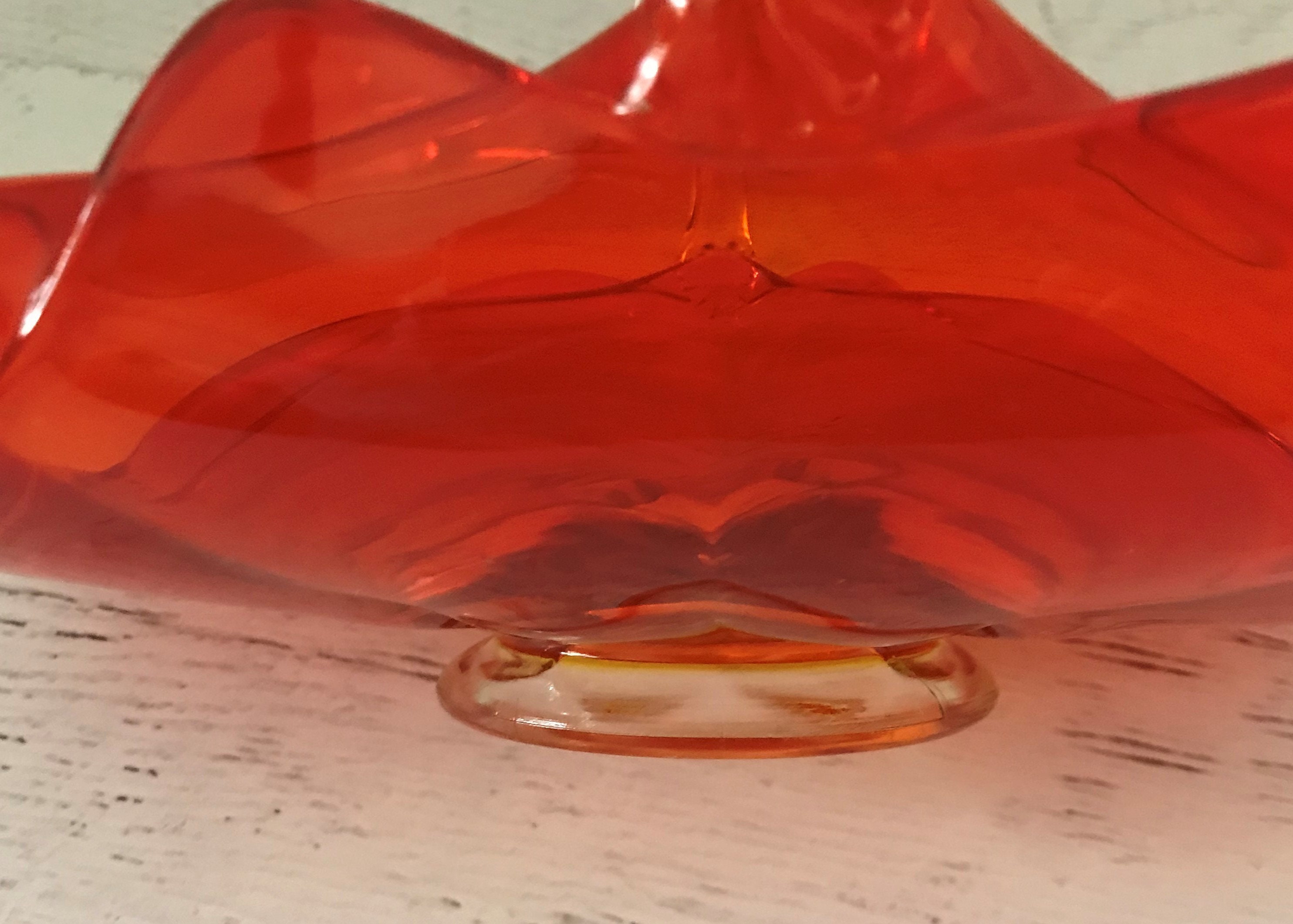 Viking Glass Handled Basket Epic Pattern 509 Orange - Etsy