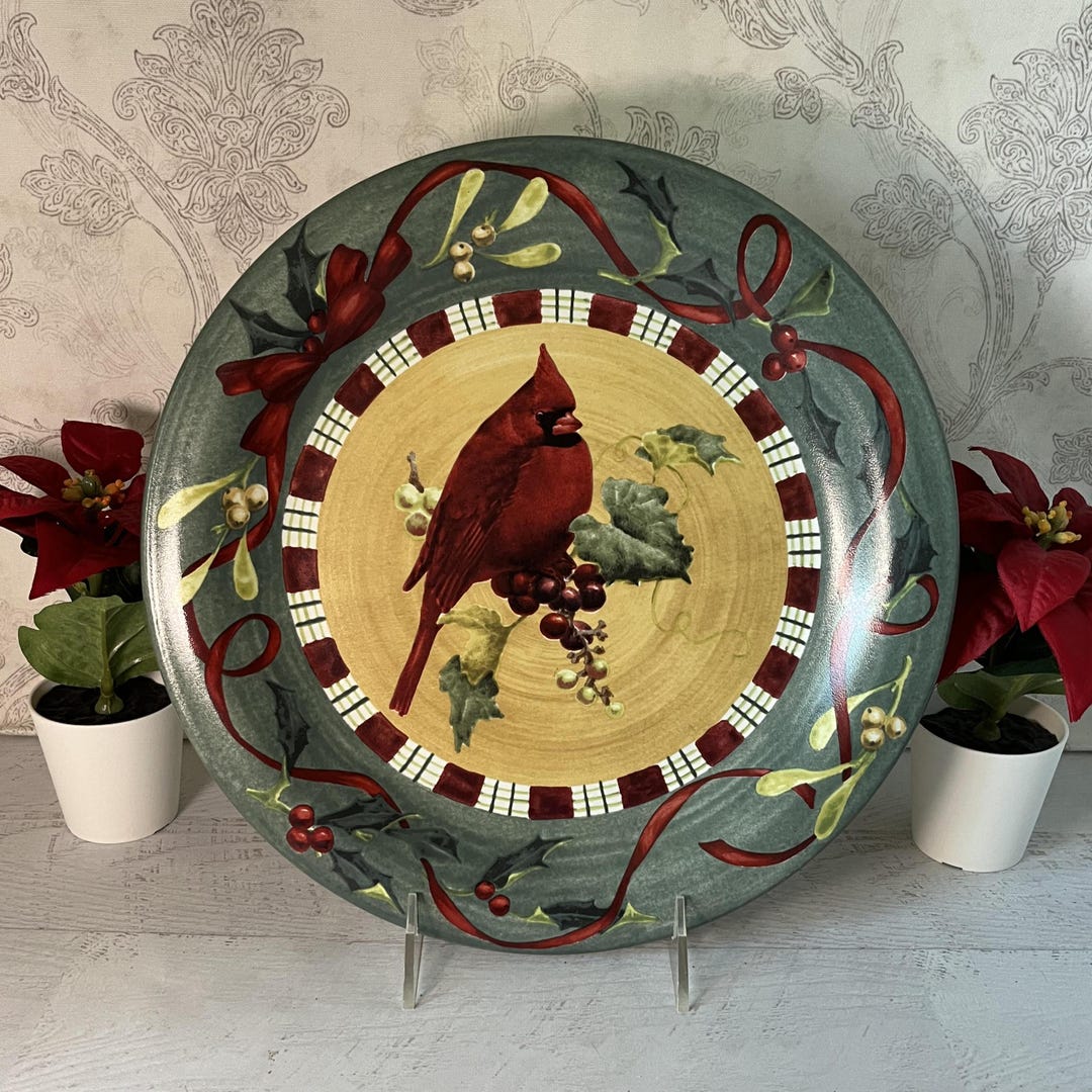 Lenox Cardinal Dinner Plate, Winter Greetings Everyday, Replacement ...