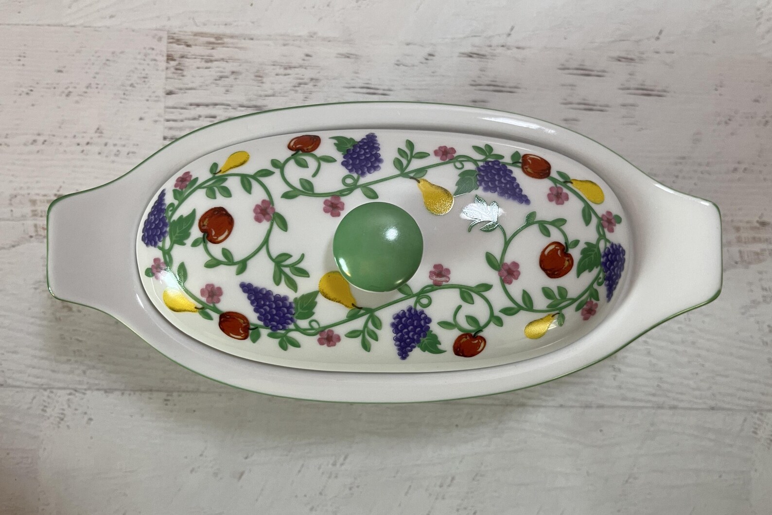 Vintage Butter Boat With Water Reservoir, Cook Street Covered Butter ...