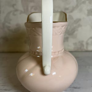 Lenox 16 Oz Pink Pitcher With Gold Trim, Colonial Collection, Made in ...