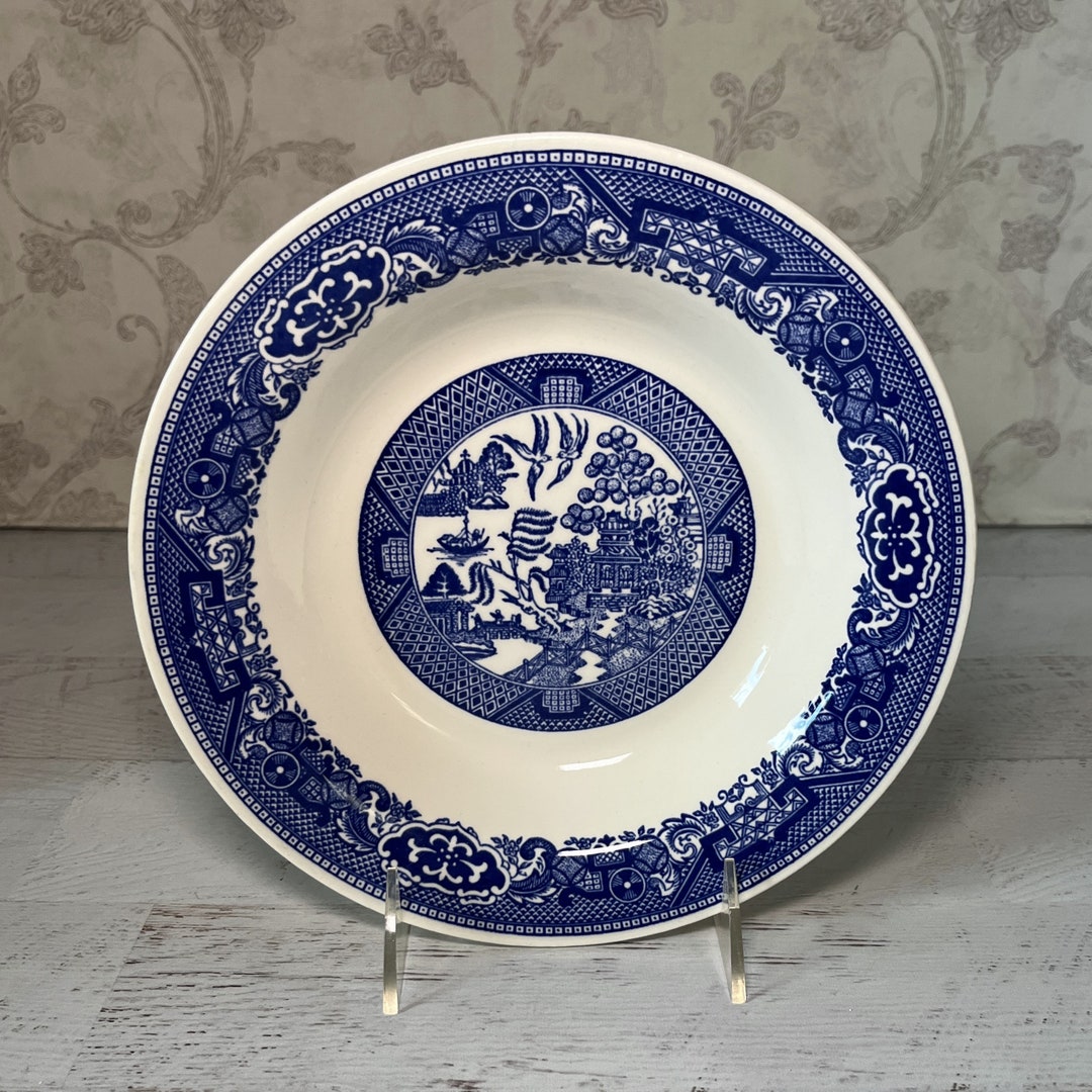 Vintage Royal China Blue Willow Rim Soup Bowl - Etsy