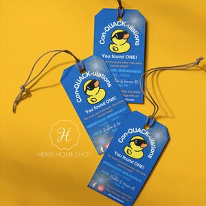 Con-quack-ulations! Editable CRUISE DUCK Tags/ Duck Tags/ Norwegian ...