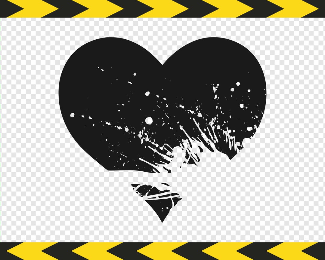 Heart Paint Splatter SVG DXF Decal Stickers Print Cricut Files PDF Png ...