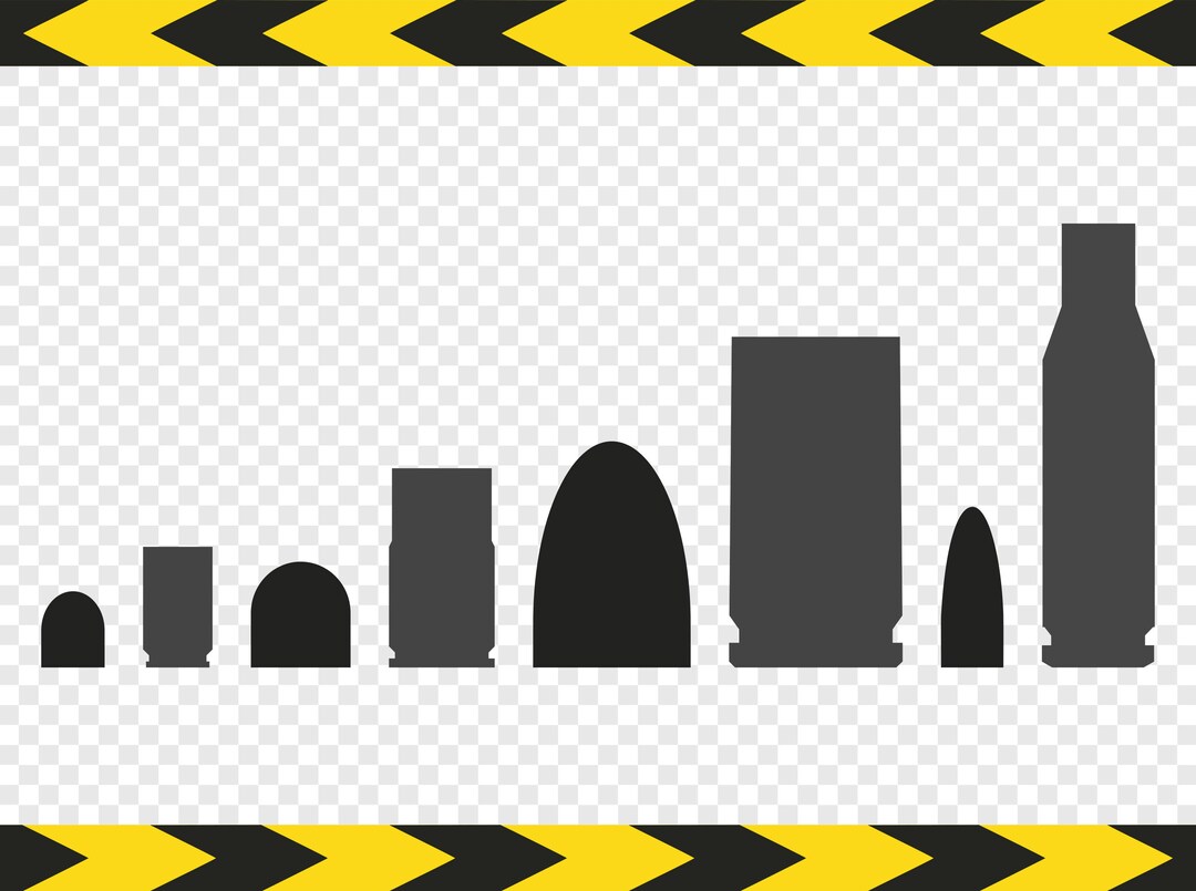 Bullet Shell SVG Clipart Ammunition Ammo Cut Files for Cricut ...