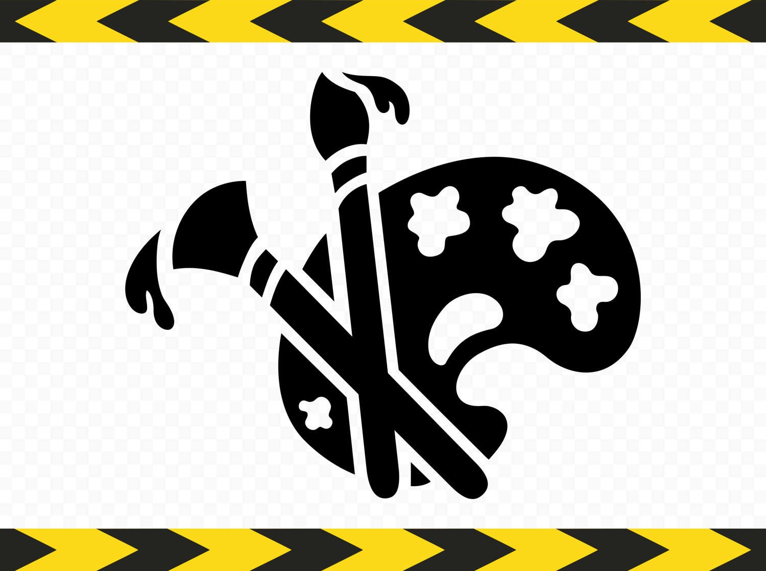 Paint palette SVG Clipart Painter Artist palette SVG Dxf Pdf | Etsy