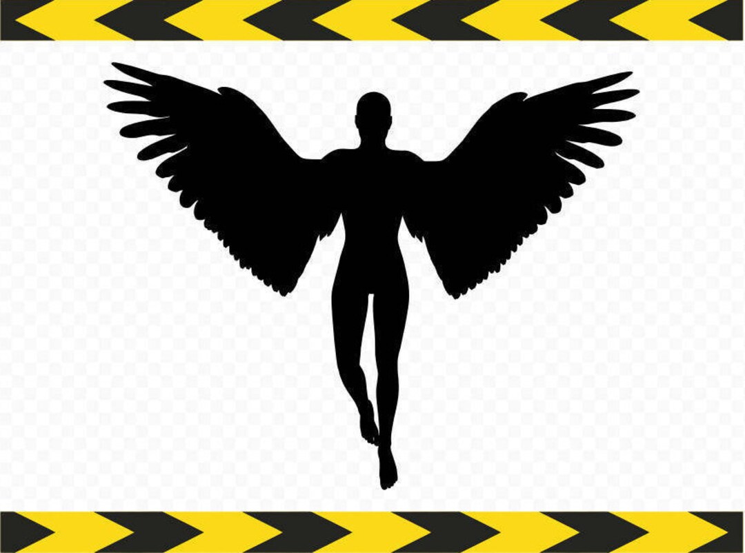 Angel SVG Wall Car Decal Decor Angel Guardian Cut Files for Cricut DXF ...