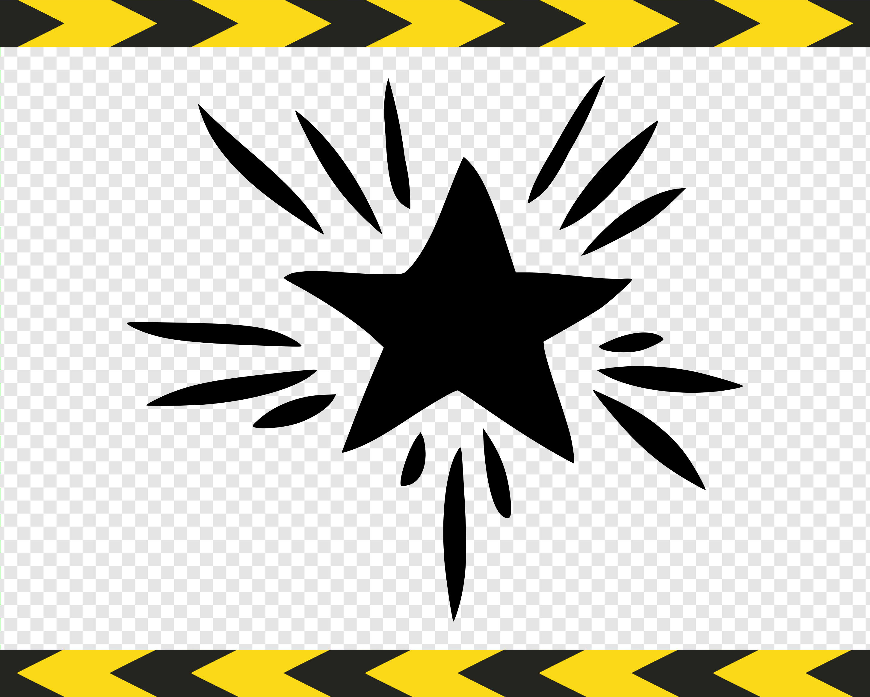 Shining star SVG Clipart Cut files for Silhouette Cricut | Etsy