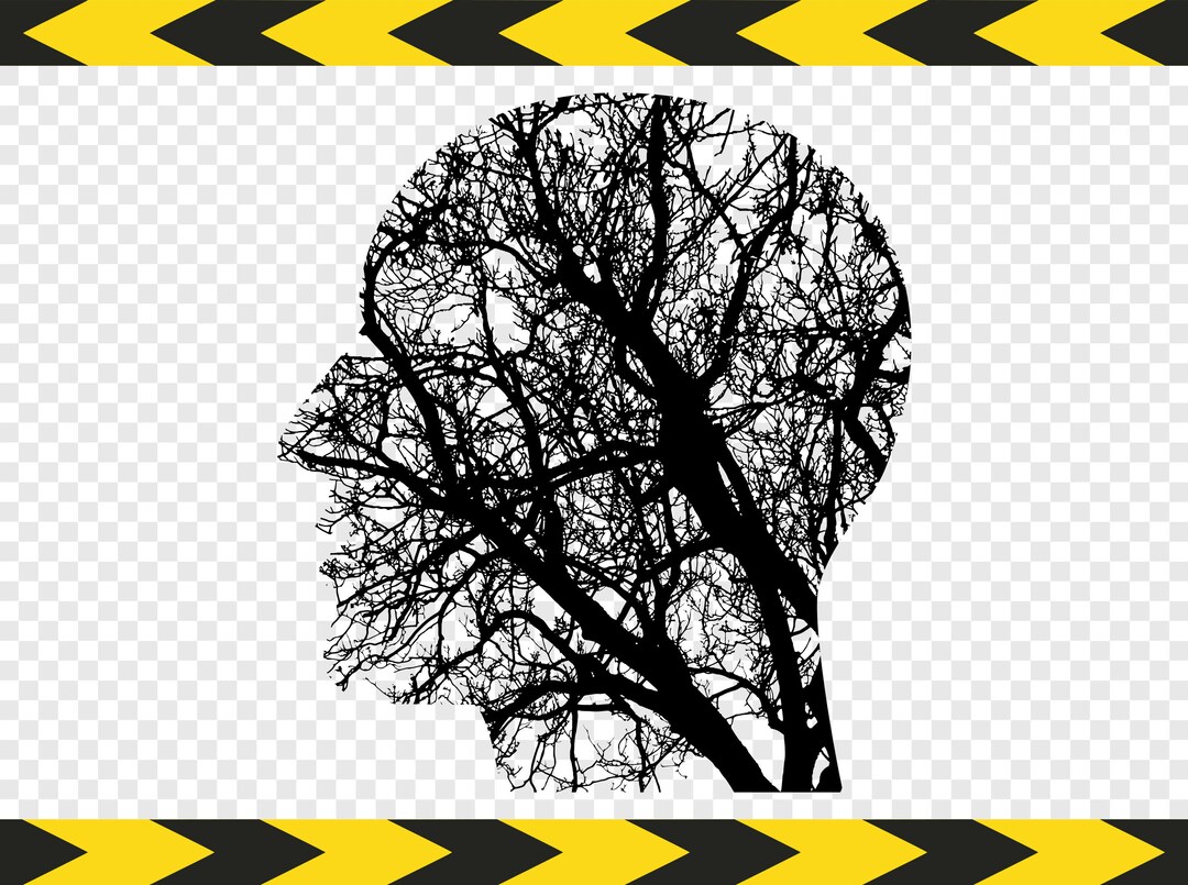 Tree SVG Art Print Decal Sticker Head Branch Dxf Pdf Png Files - Etsy